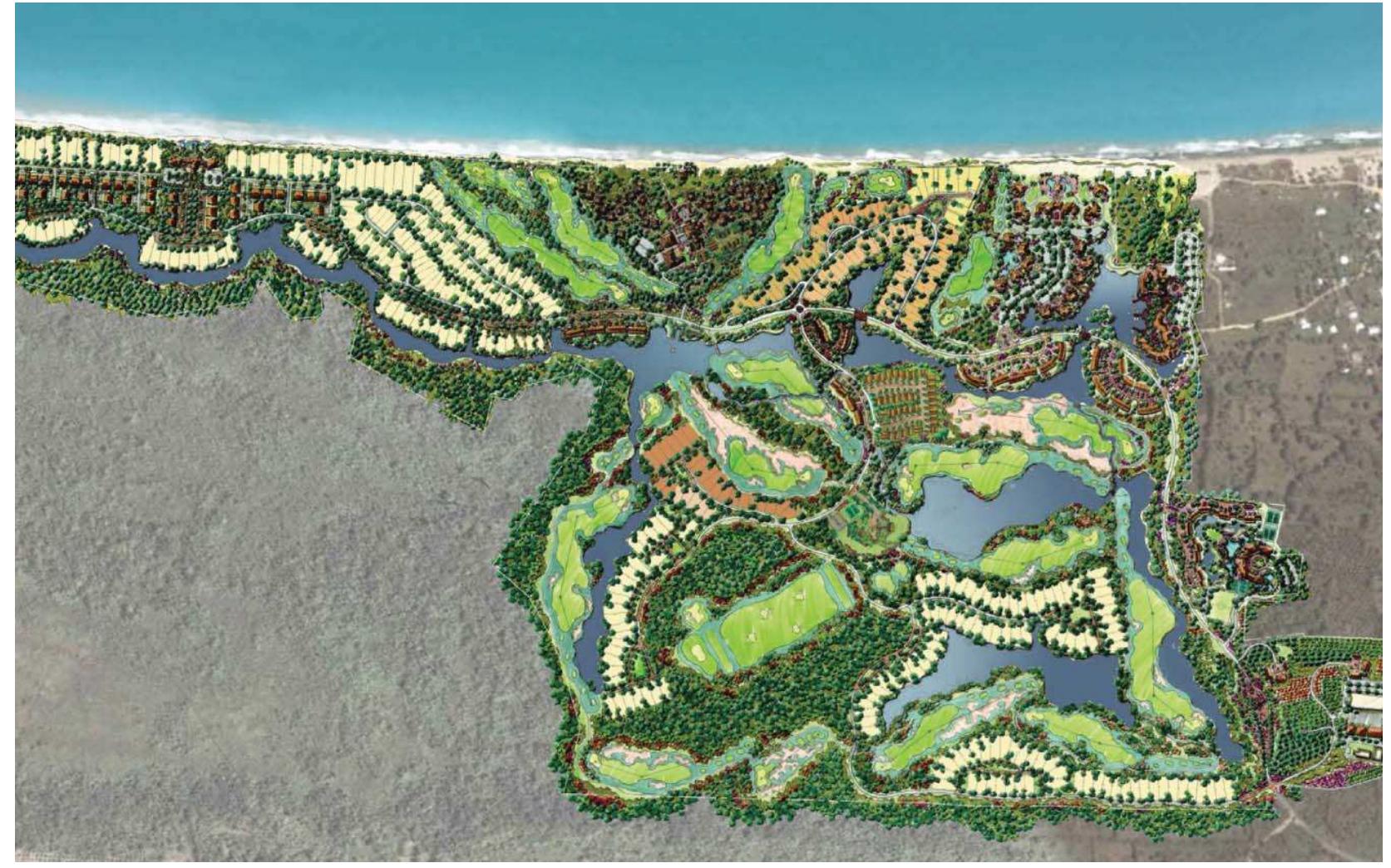 Map of the indura beach resort grounds. source: retrieved 12