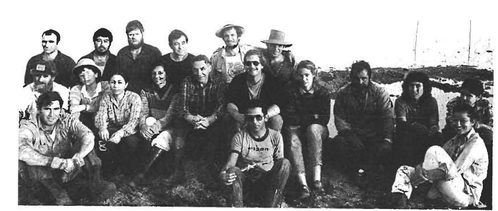 Staff and volunteers of the kinneret boat excavation,