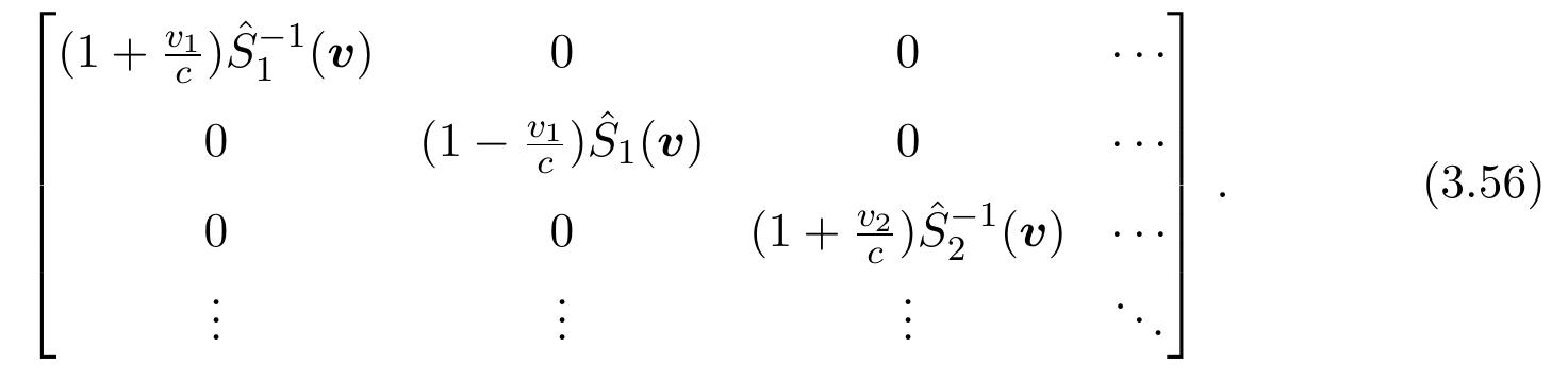 Then, the transfer matrix for the scatterer moving with