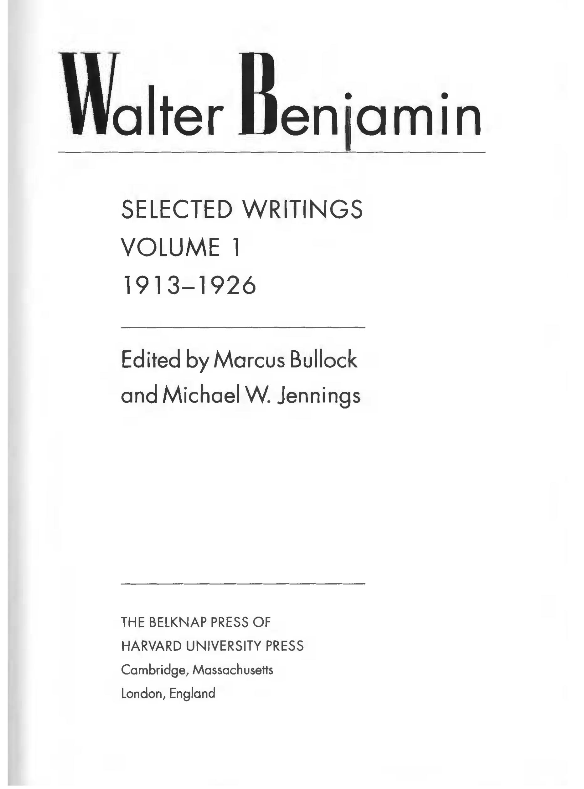 (PDF) The task of the translator-Benjamin, W.