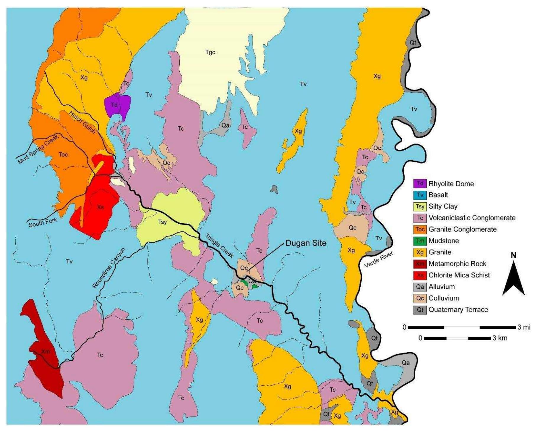 5. bloody basin geologic map adapted from brand and stump