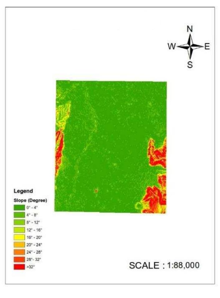 Slope map of quetta