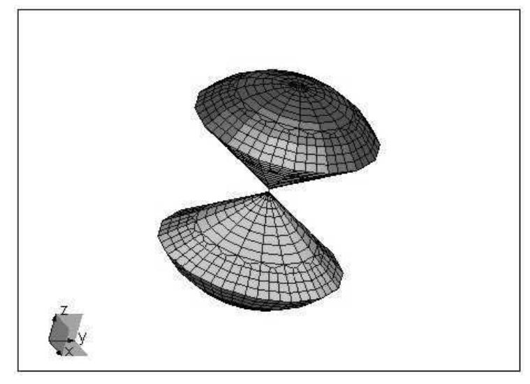 Structure of the equal angle biconical antenna. a bicone