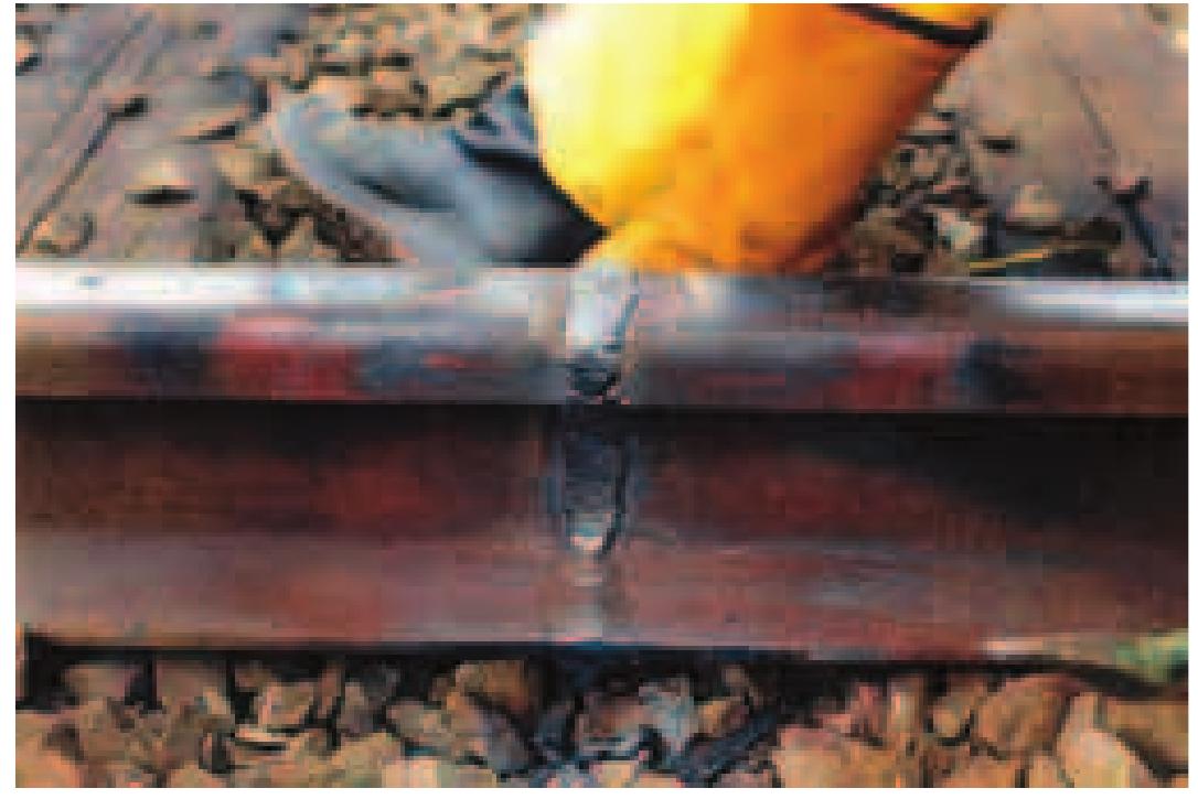 Weld completed before grinding