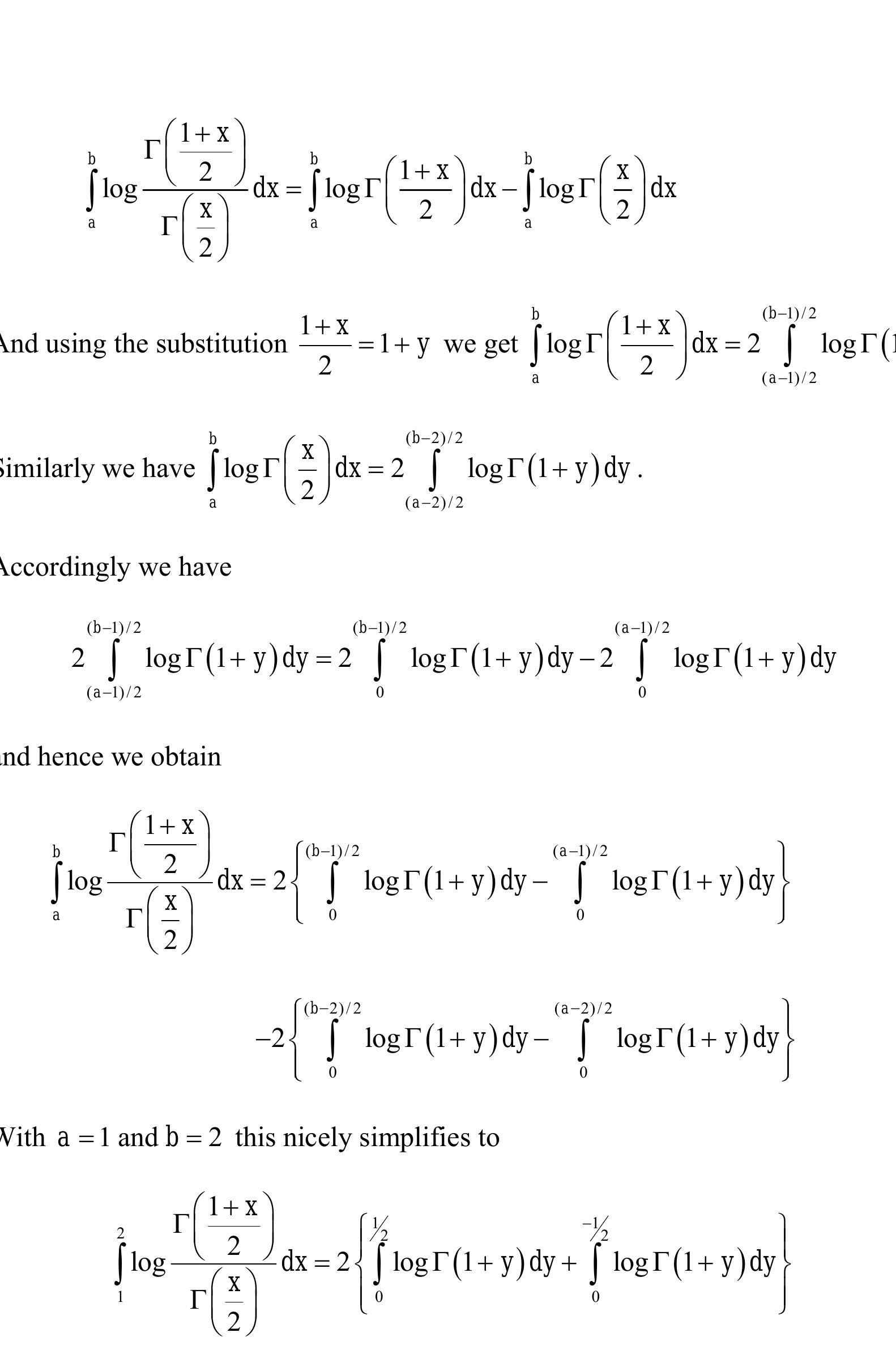 Figure 52 - Some series and integrals involving the Riemann