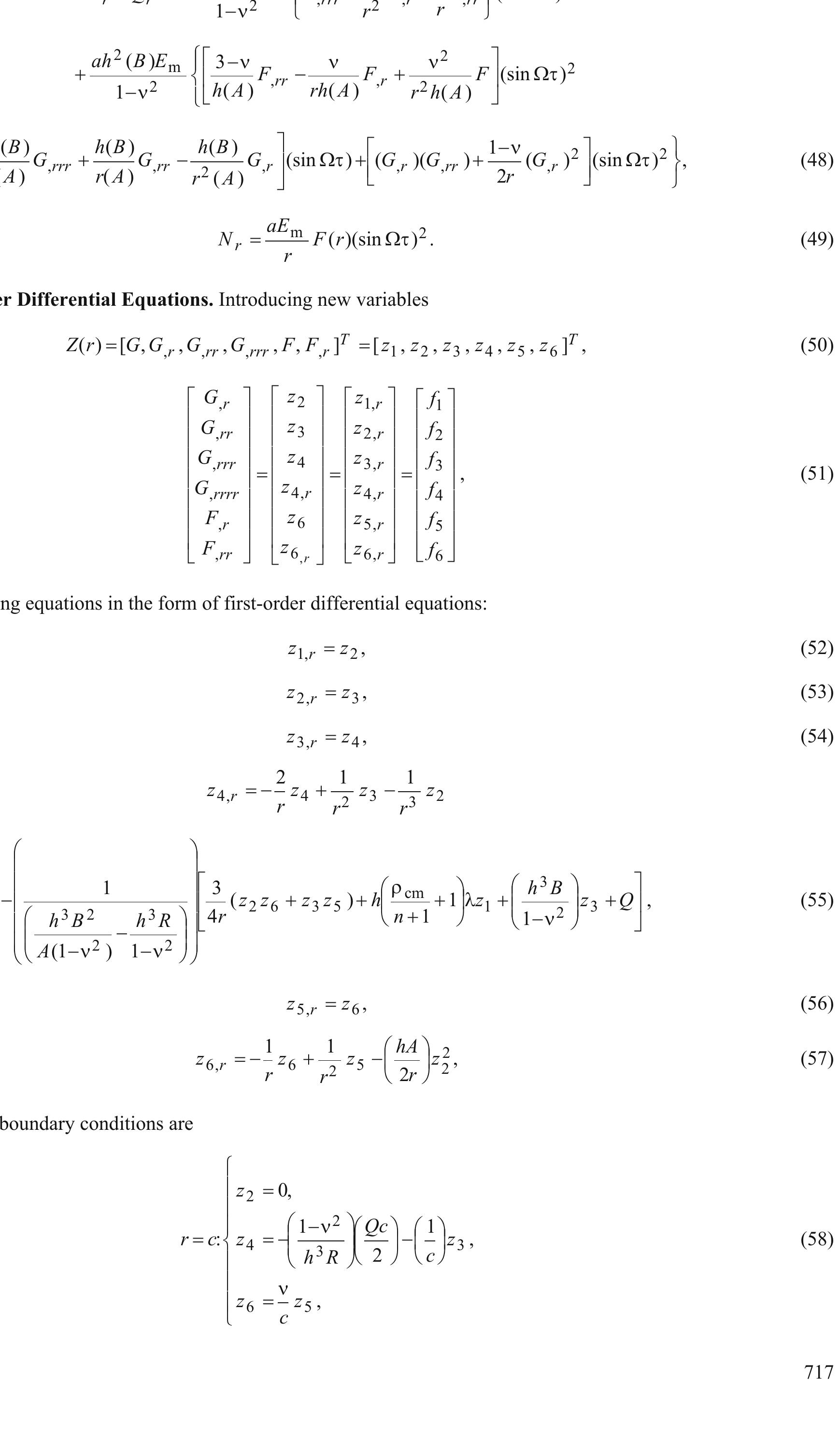 Figure 7 - Nonlinear analysis of a thin circular