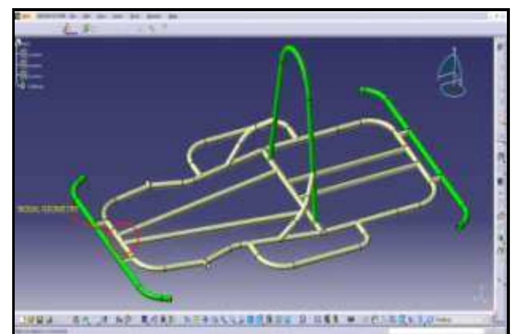 - 1: cad model of chassis