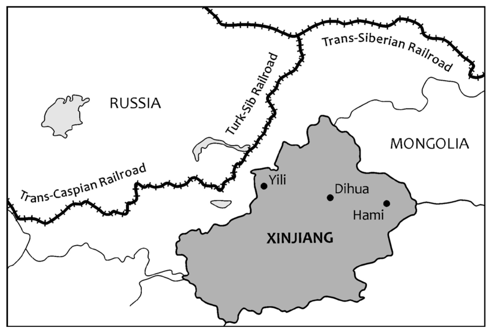 Cartography: debbie newell map 2, soviet rail network after