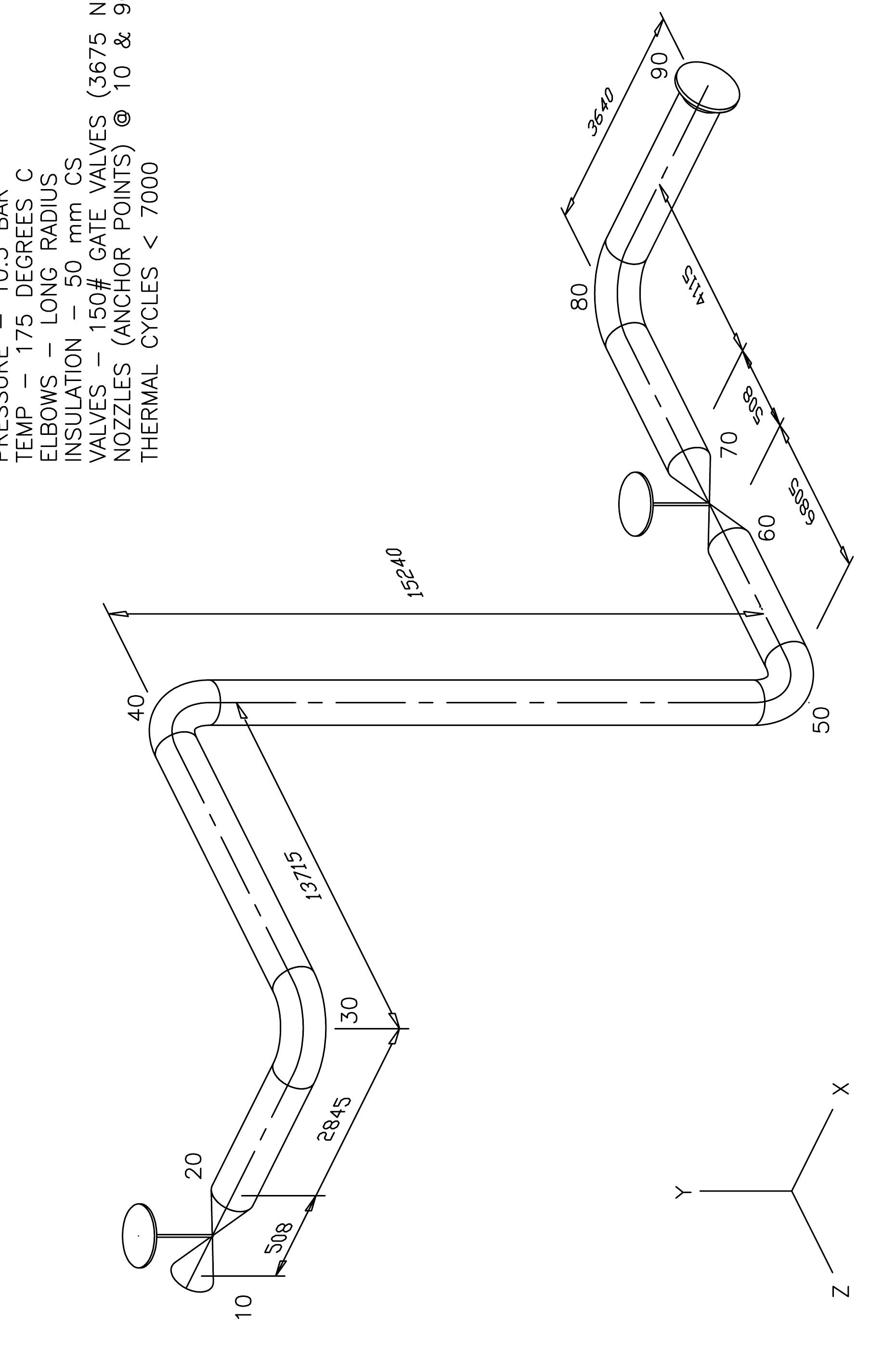 Figure 11 - Pipe Stress Analysis using CAESAR II