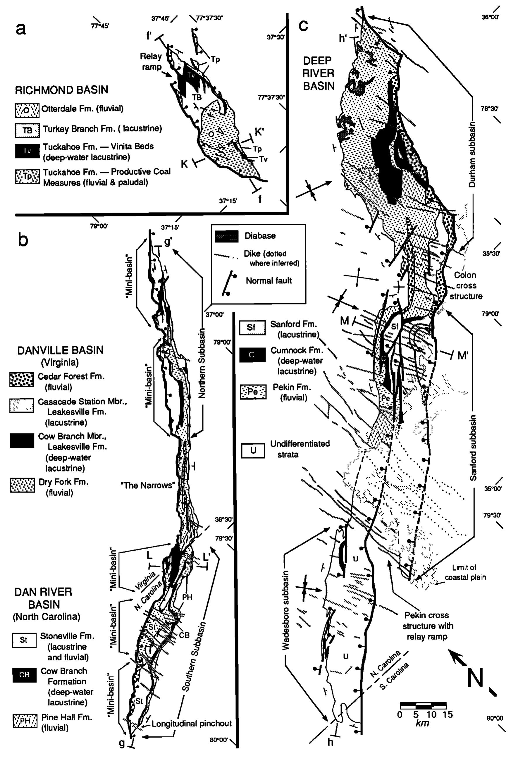 (a) geologic map of the richmond basin and associated