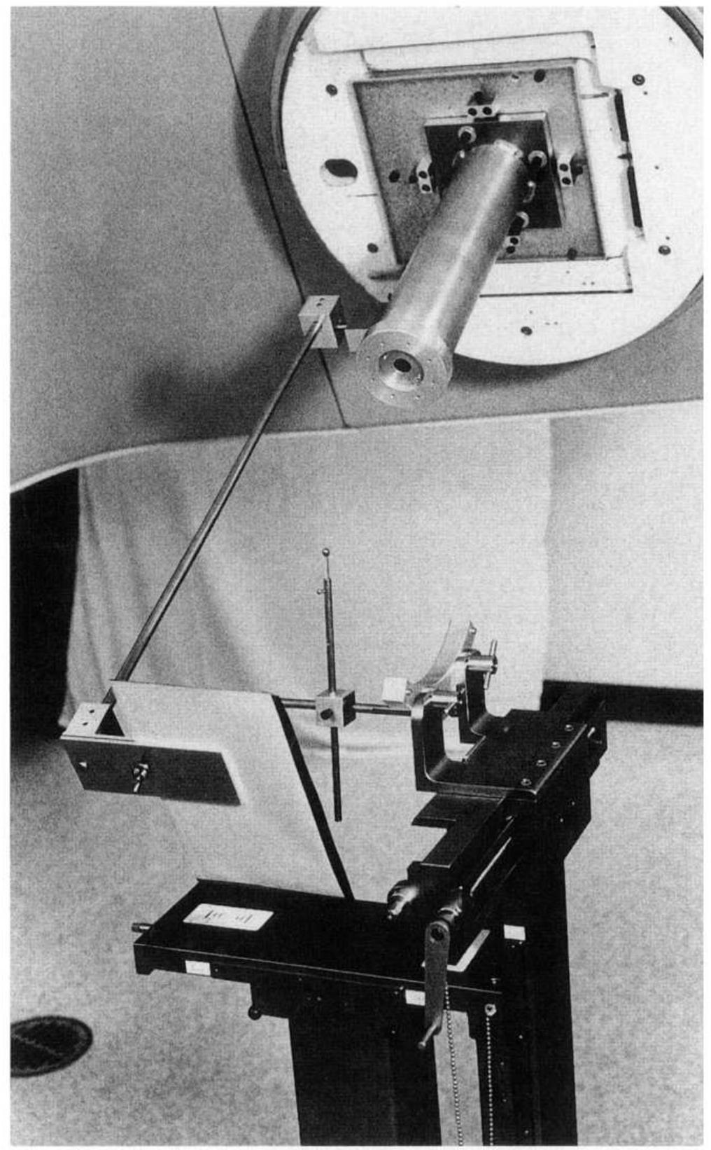 Target simulator in use. the target simulator and the floor