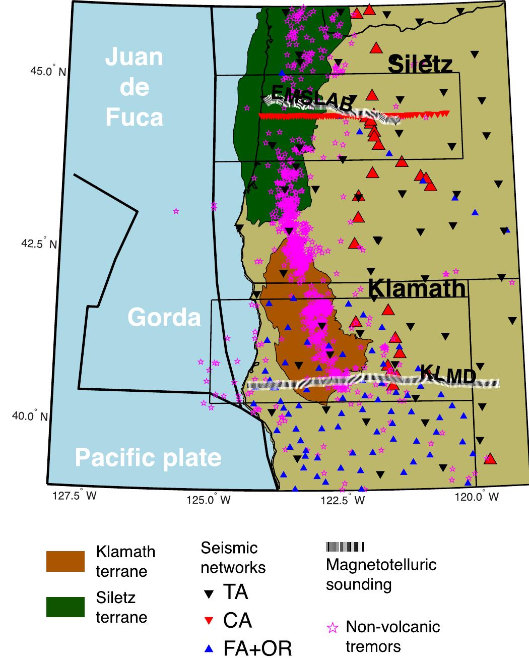 Figure 1 - Deep crustal fracture zones control fluid escape