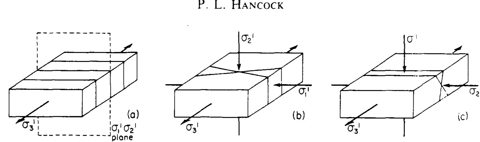 Block diagrams illustrating geometry of dominant joint sets