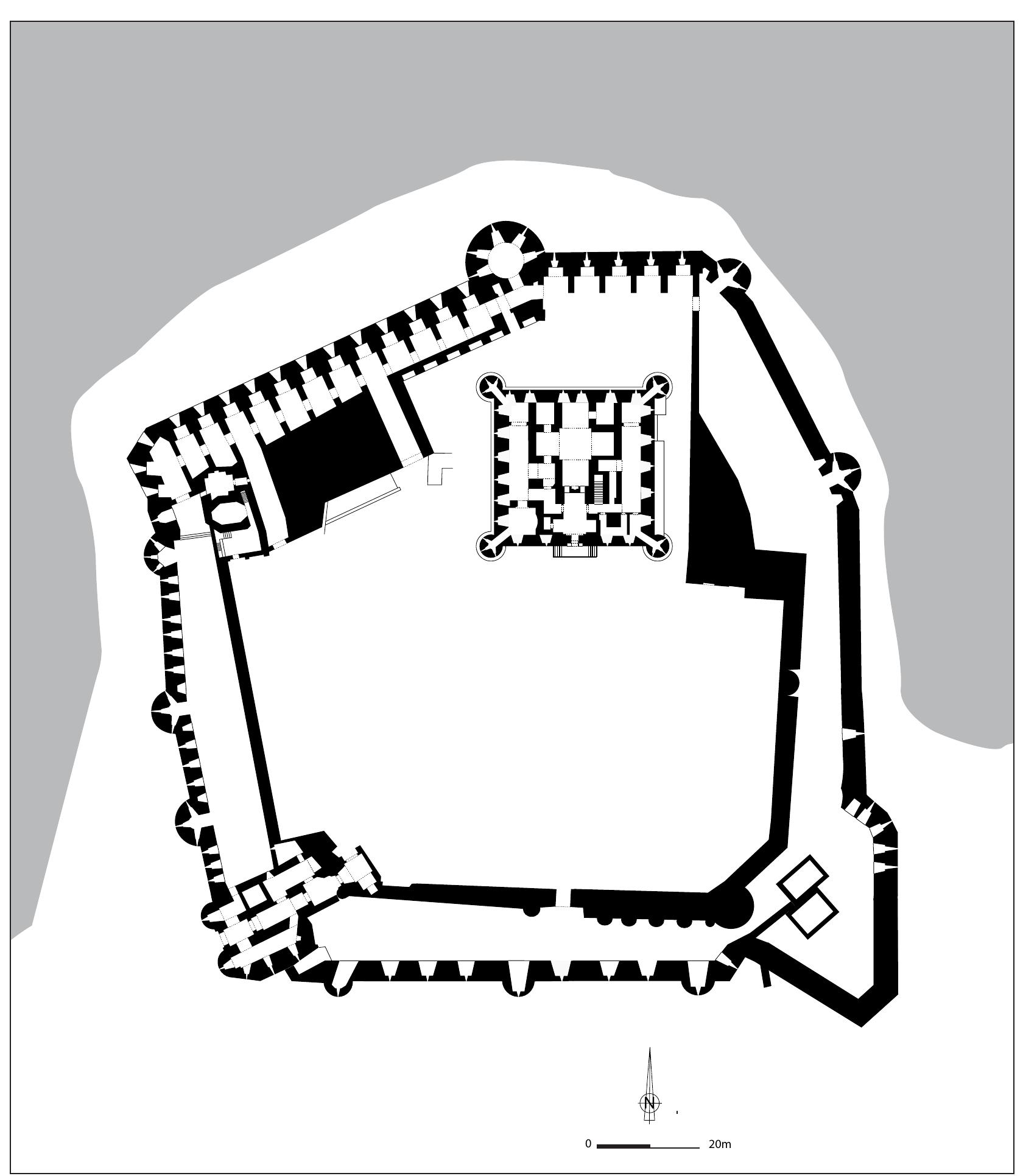 Map of the citadel of alexandria. (plan by the author based