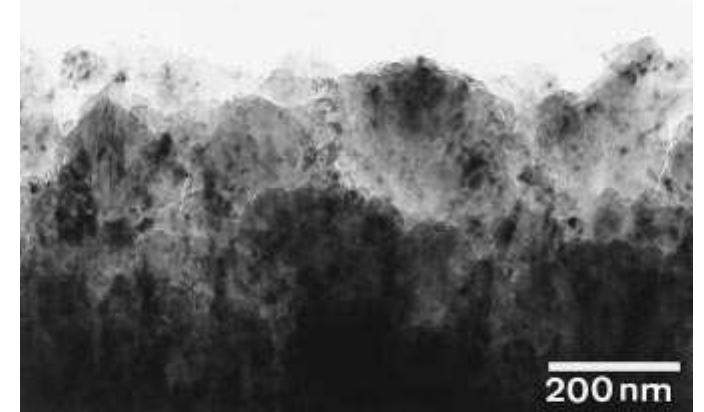 Tem cross-section micrograph of typical intrinsic