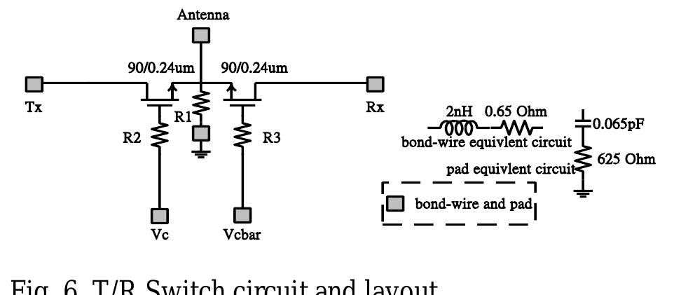 1.8v. after design simulation t/r-switch circuit as shown in