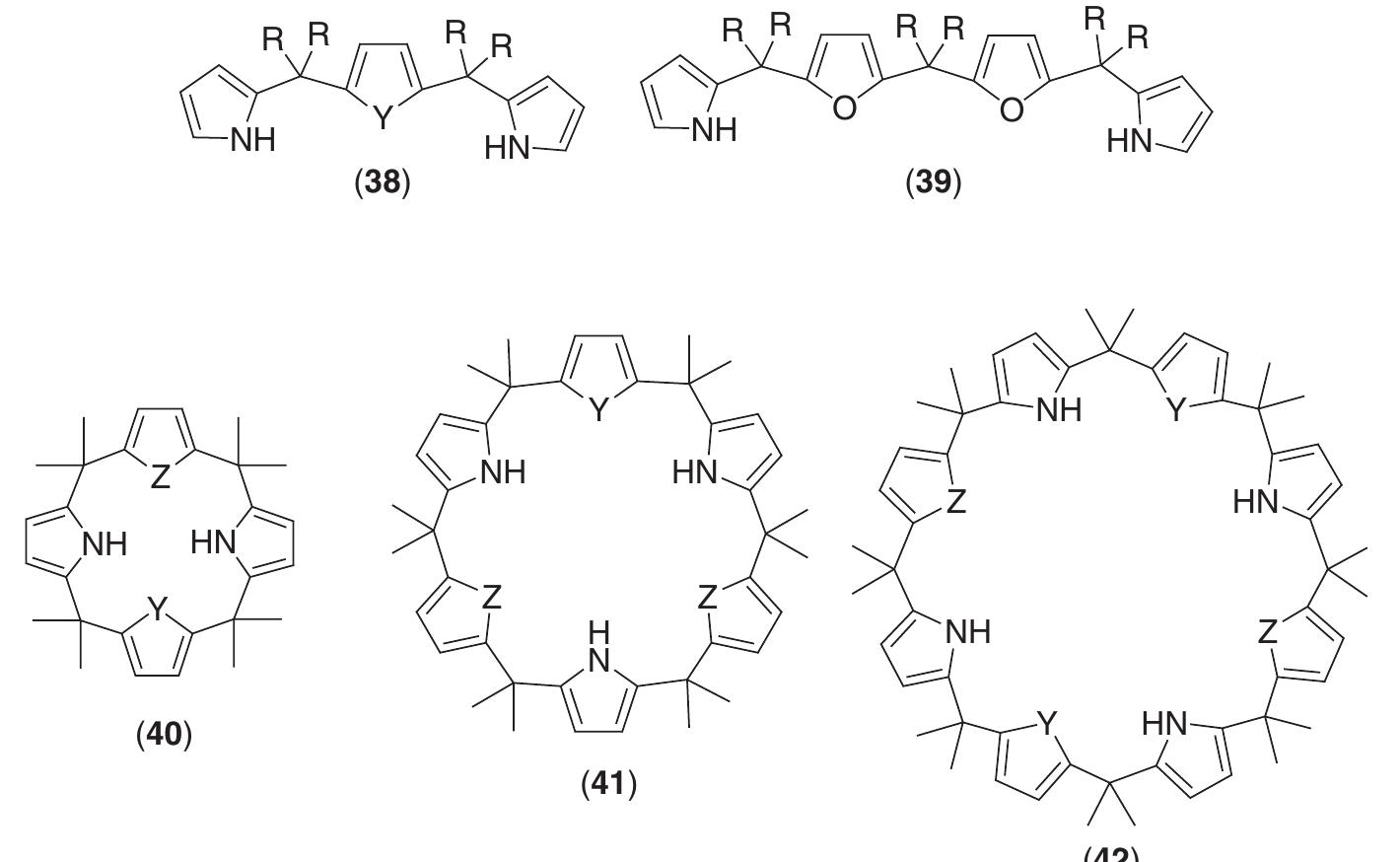 In a (3+ 2) condensation of 38 (y = o, r = et) and 19, the