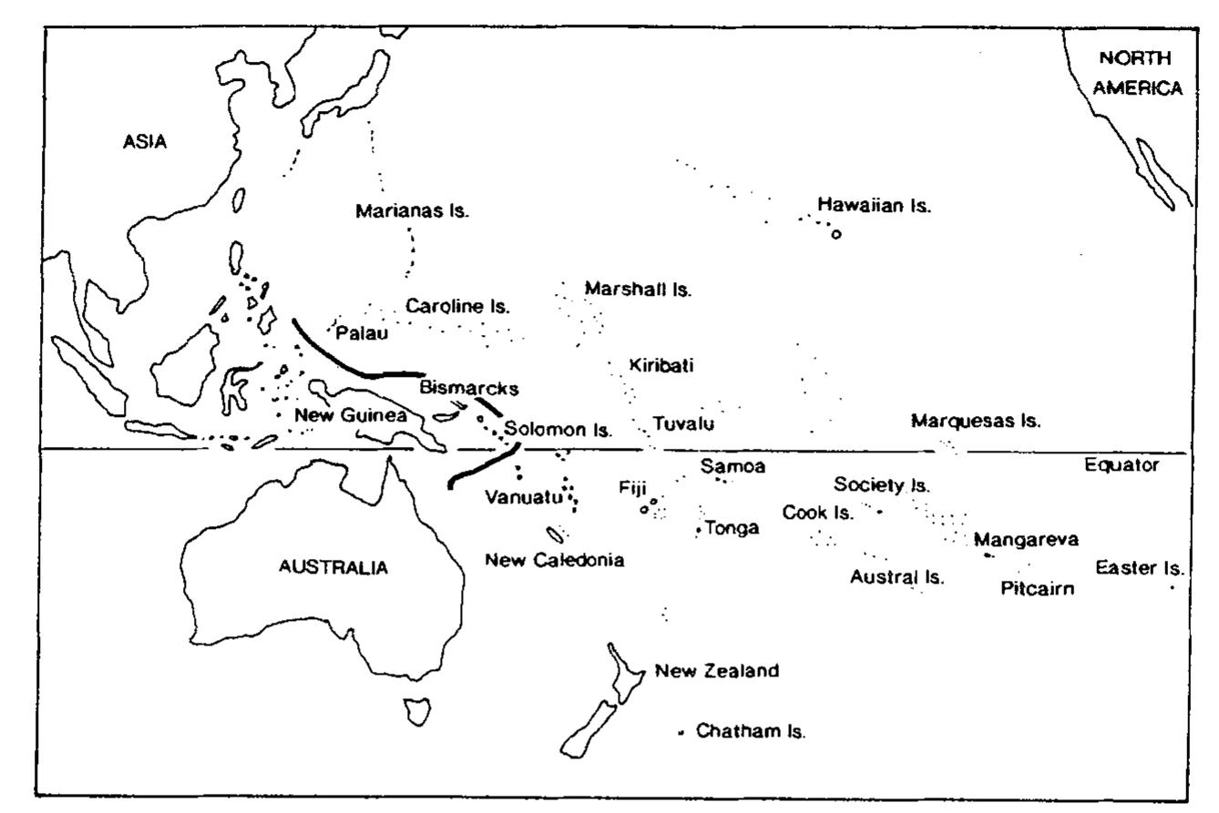 Figure 1 - from Archaeology in the Pacific Islands: an