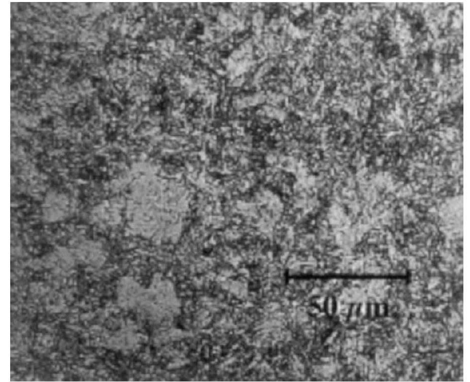 microstructure of ph 13-8 mo (h1050) stainless steel.