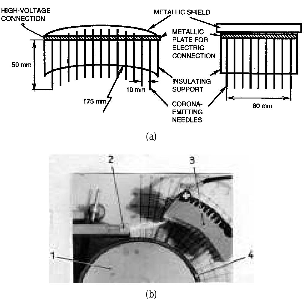 (a) schematic representation of the matrix-type corona
