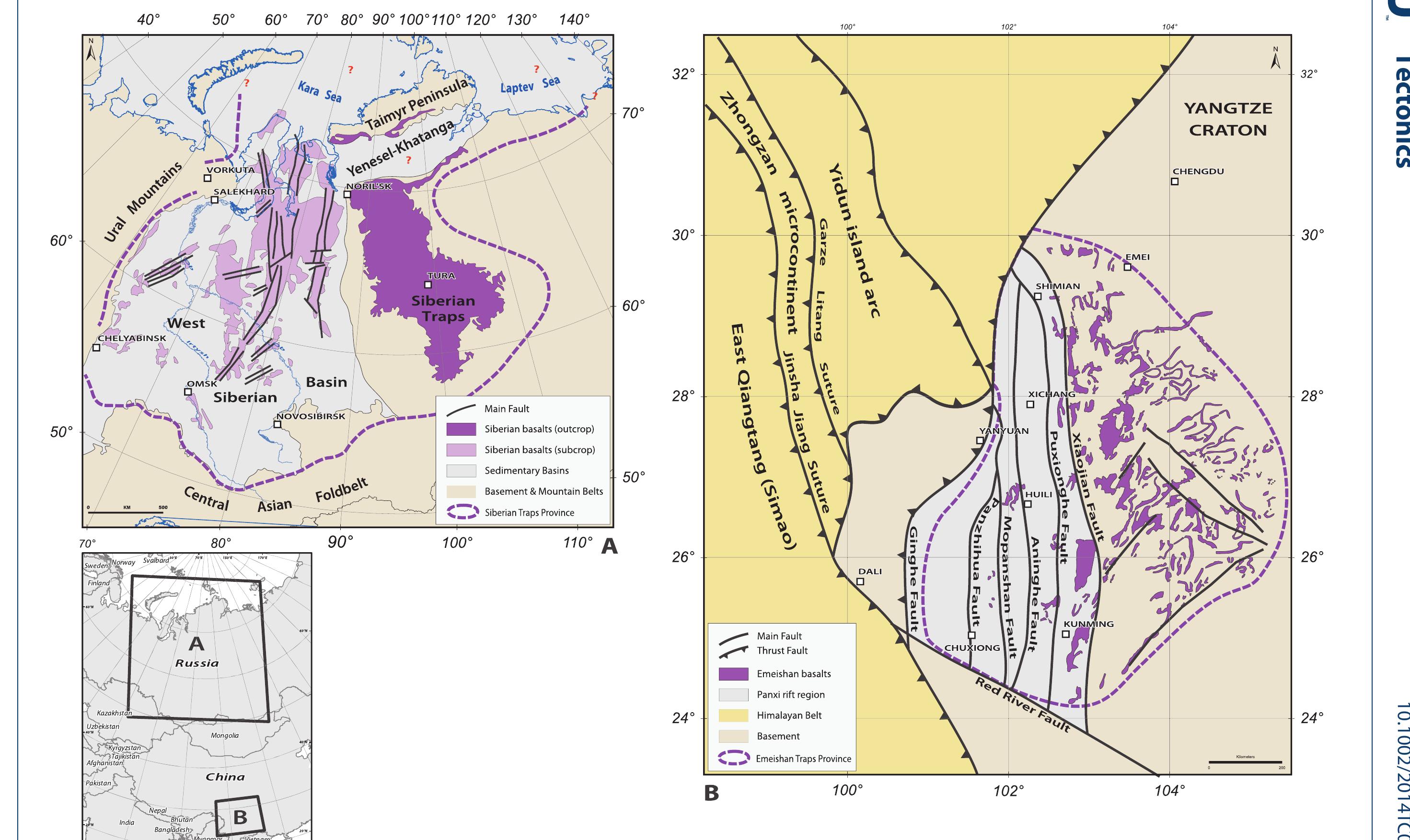 Figure 4 - Style of rifting and the stages of Pangea breakup
