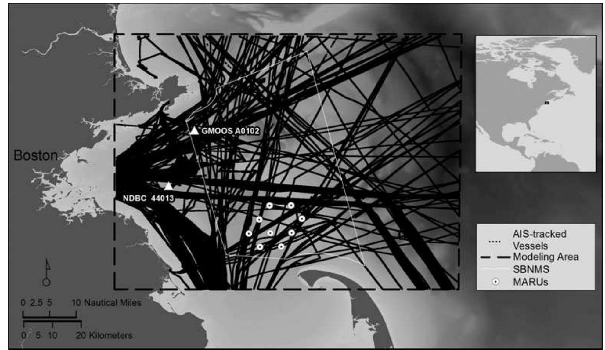 Study area in and around the stellwagen bank national marine