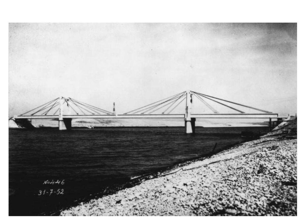 The bridge over the donzére canal in france (1952). photo:
