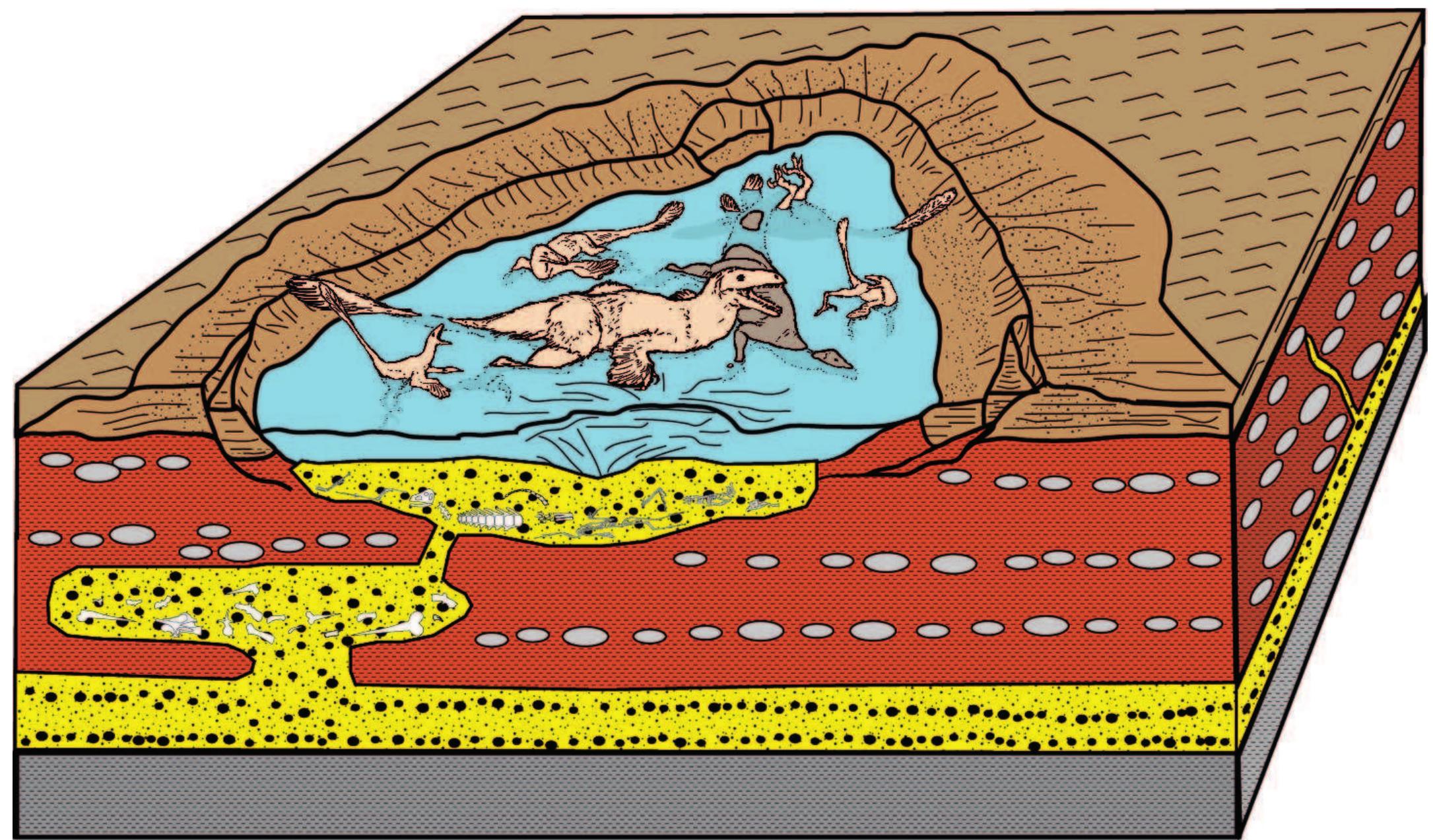 Fic. 17.—cartoon reconstruction of the stikes quarry.