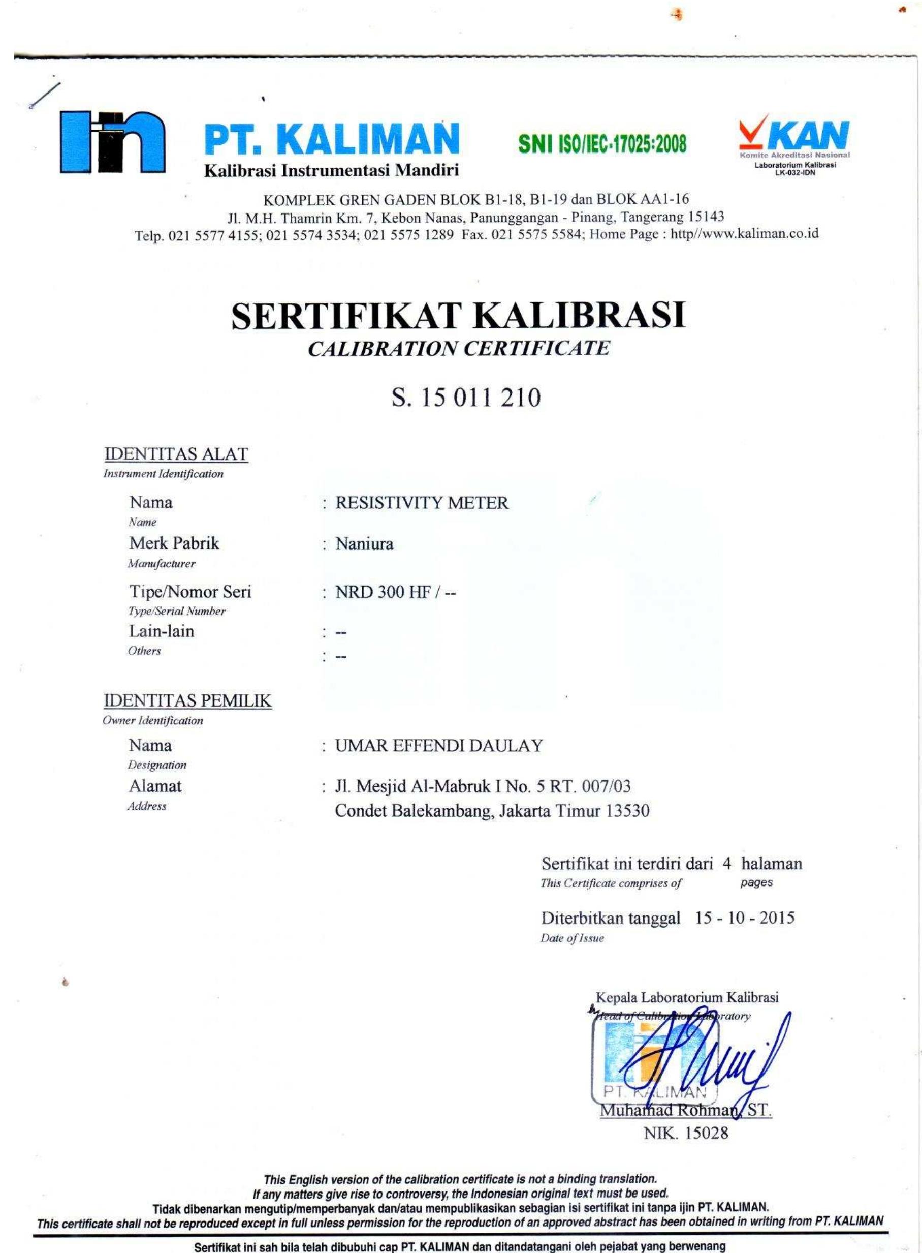 Figure 19 - SOIL RESISTIVITY FOR GROUNDING REPORT ON SOIL