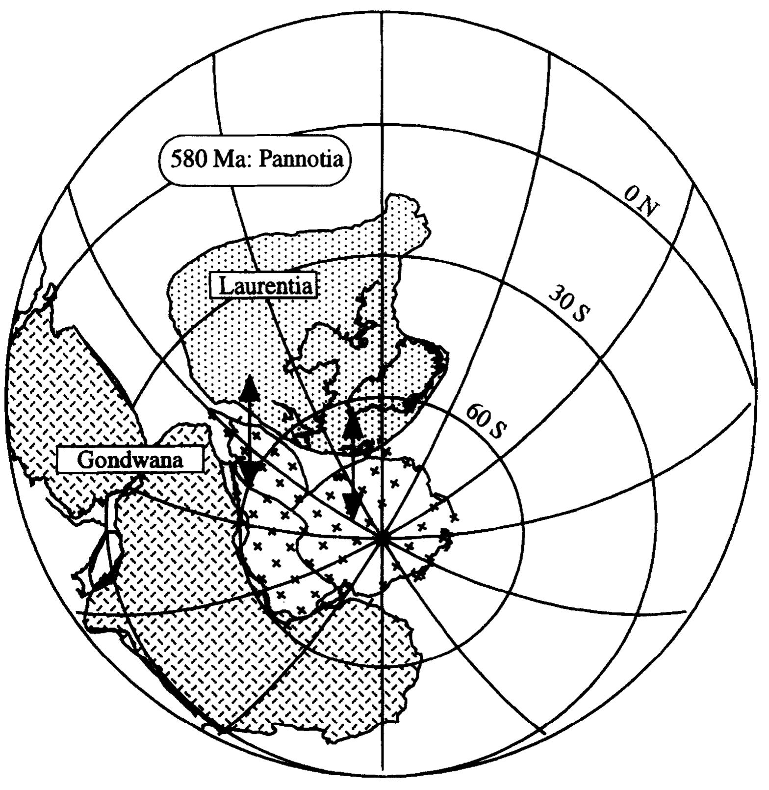 The supercontinent pannotia. this supercontinent may have