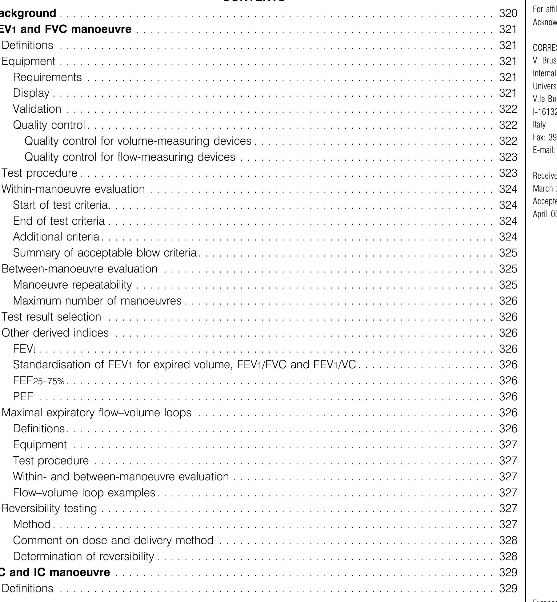 (PDF) SERIES ''ATS/ERS TASK FORCE: STANDARDISATION OF LUNG FUNCTION ...