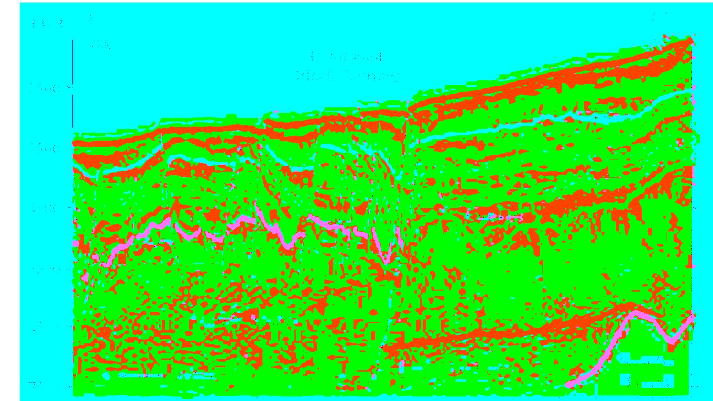 Nw-se regional seismic profile (c-c’) across the e-w