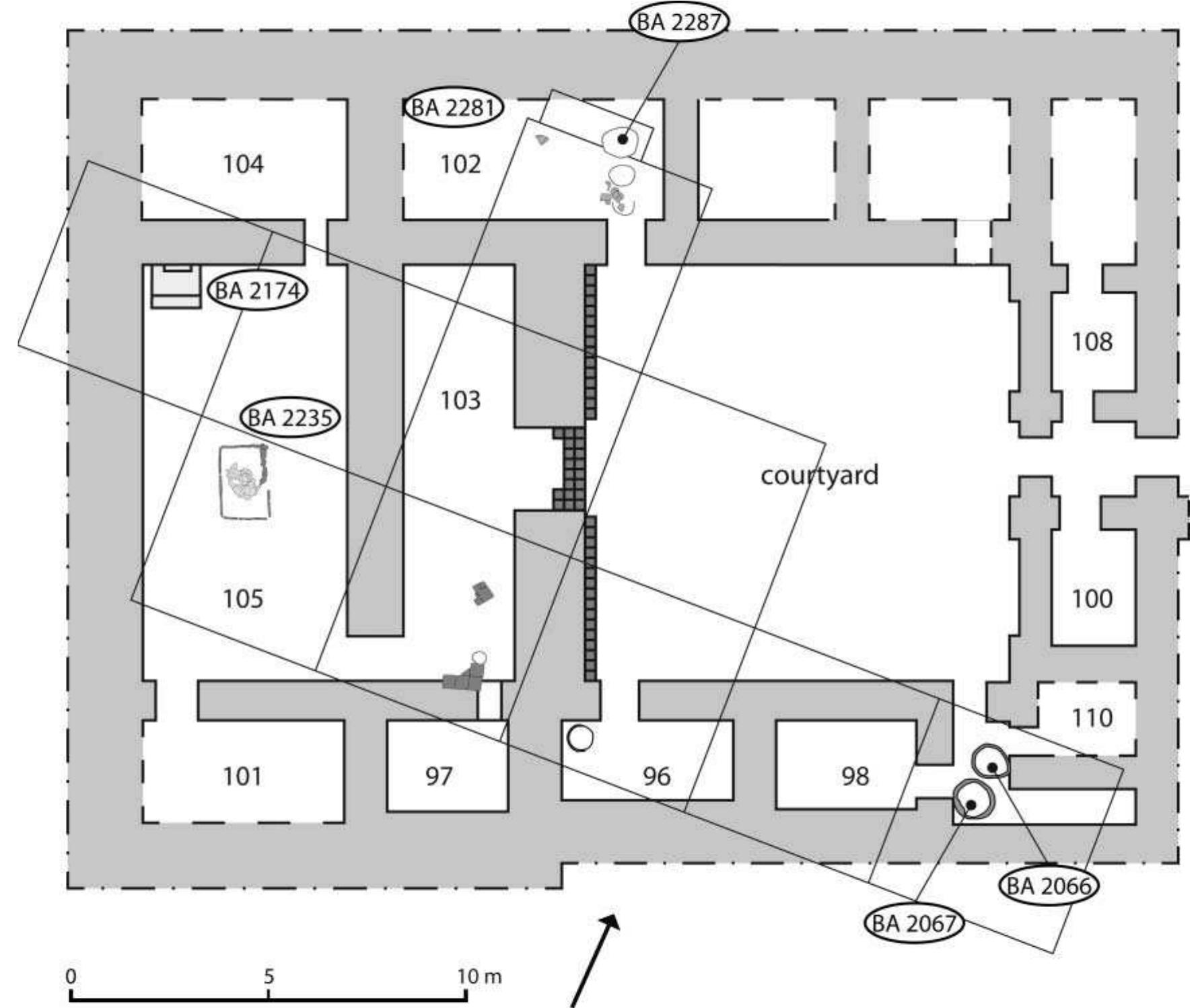 Area 2. plan of a mba private house of isin-larsa type
