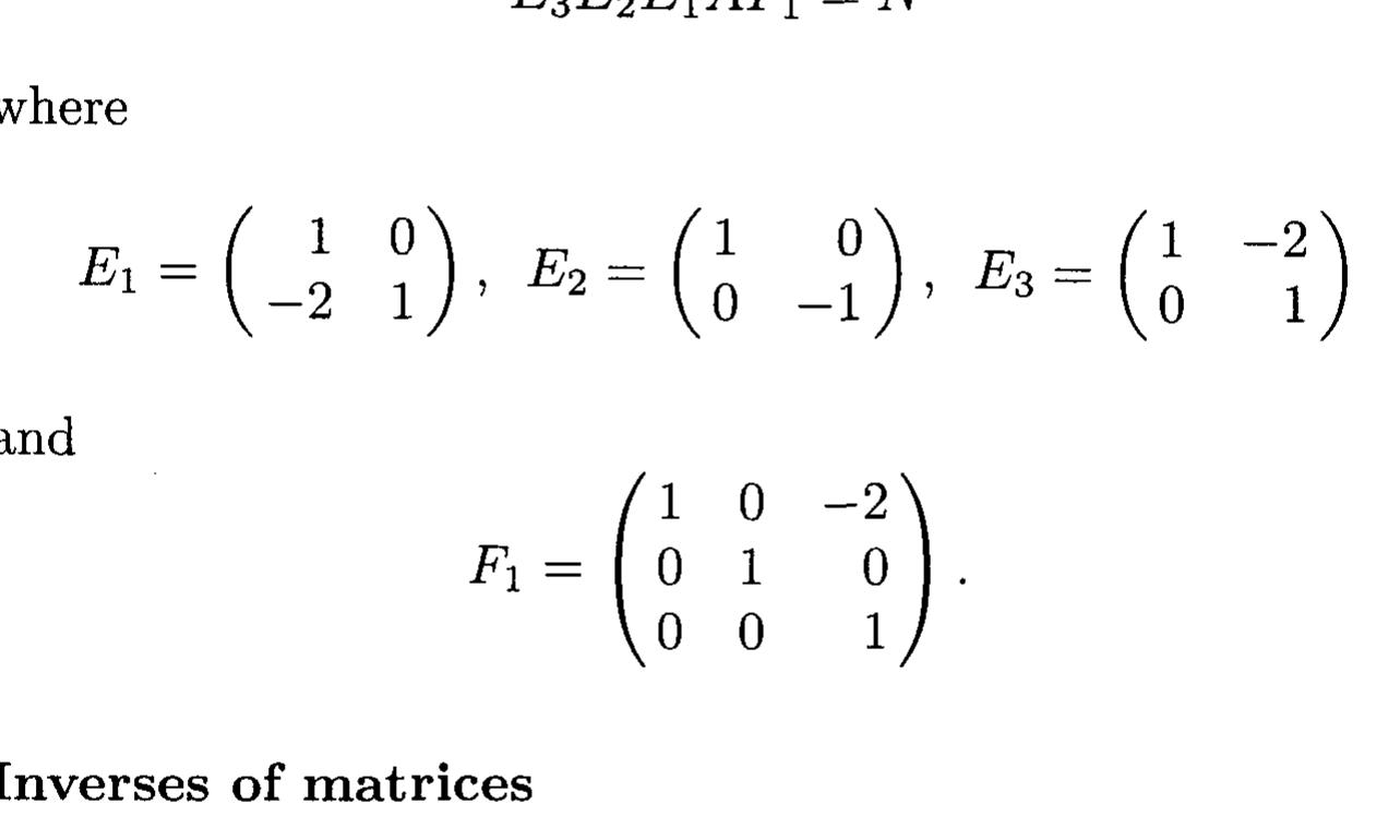 Inverses of matrices were defined in 1.2, but we deferrec