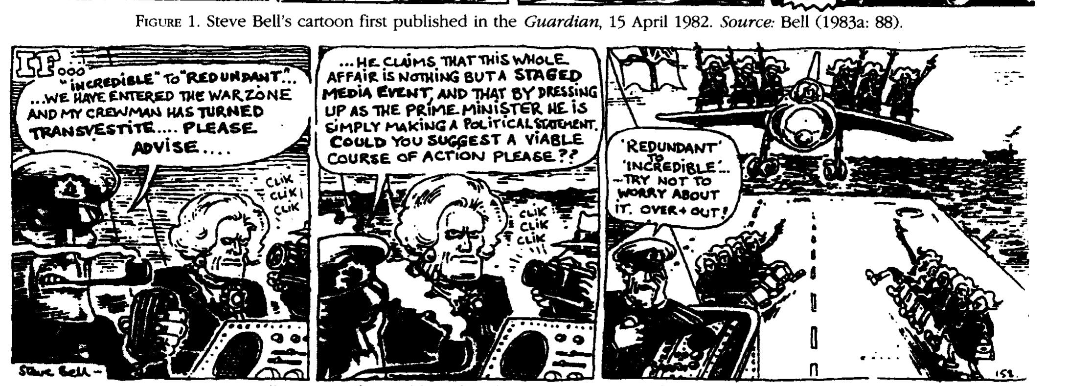 Figure 2 - The 1982 Falklands War and a Critical