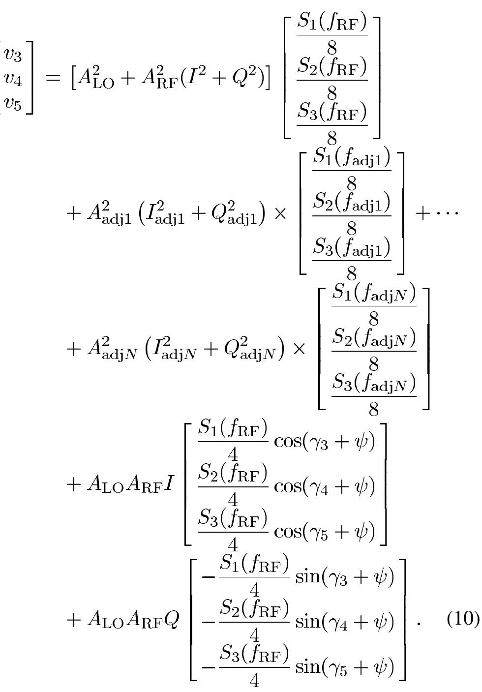 In vector form, the preceding equation is written as