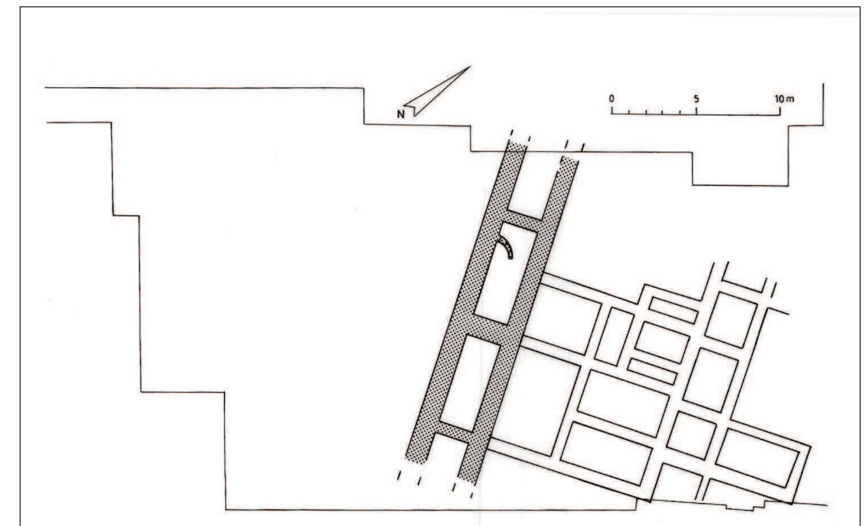 Rue ibn chabaat site. plan of southern residential quarter