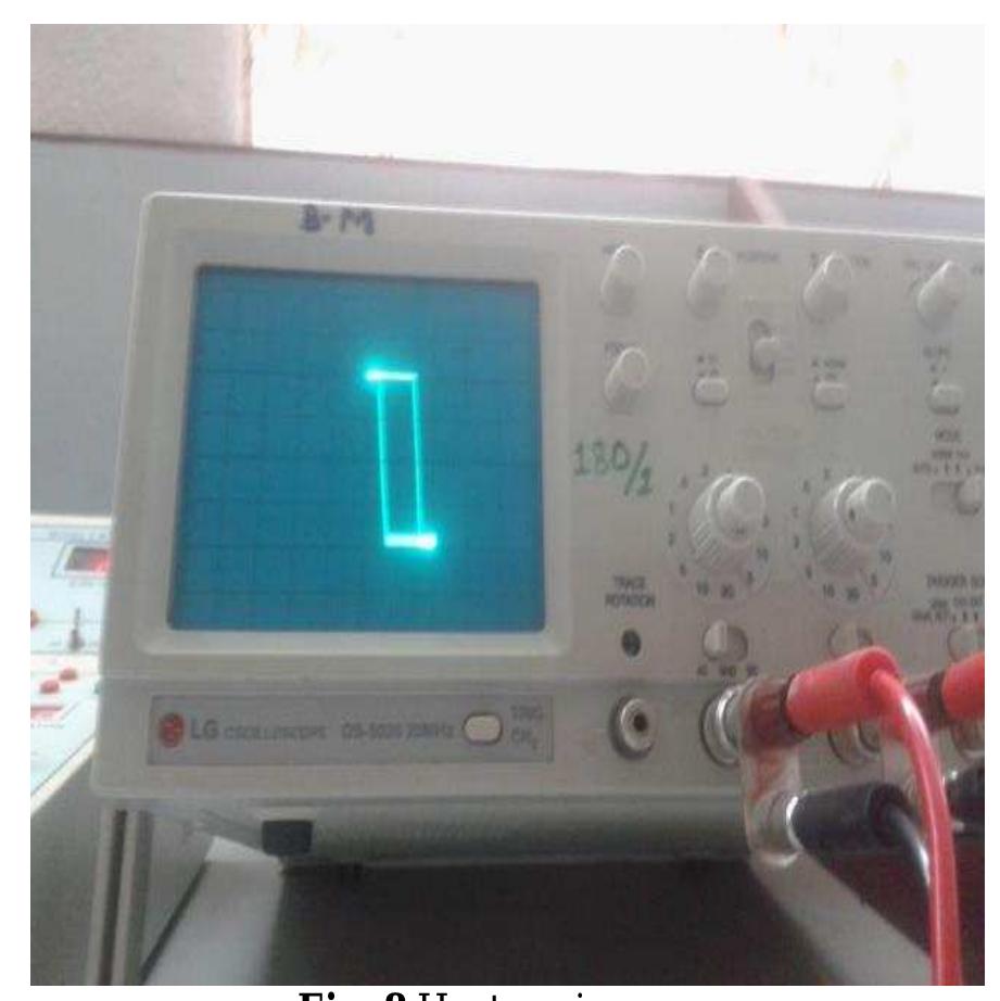 The schmitt trigger circuit using opamp was designed and