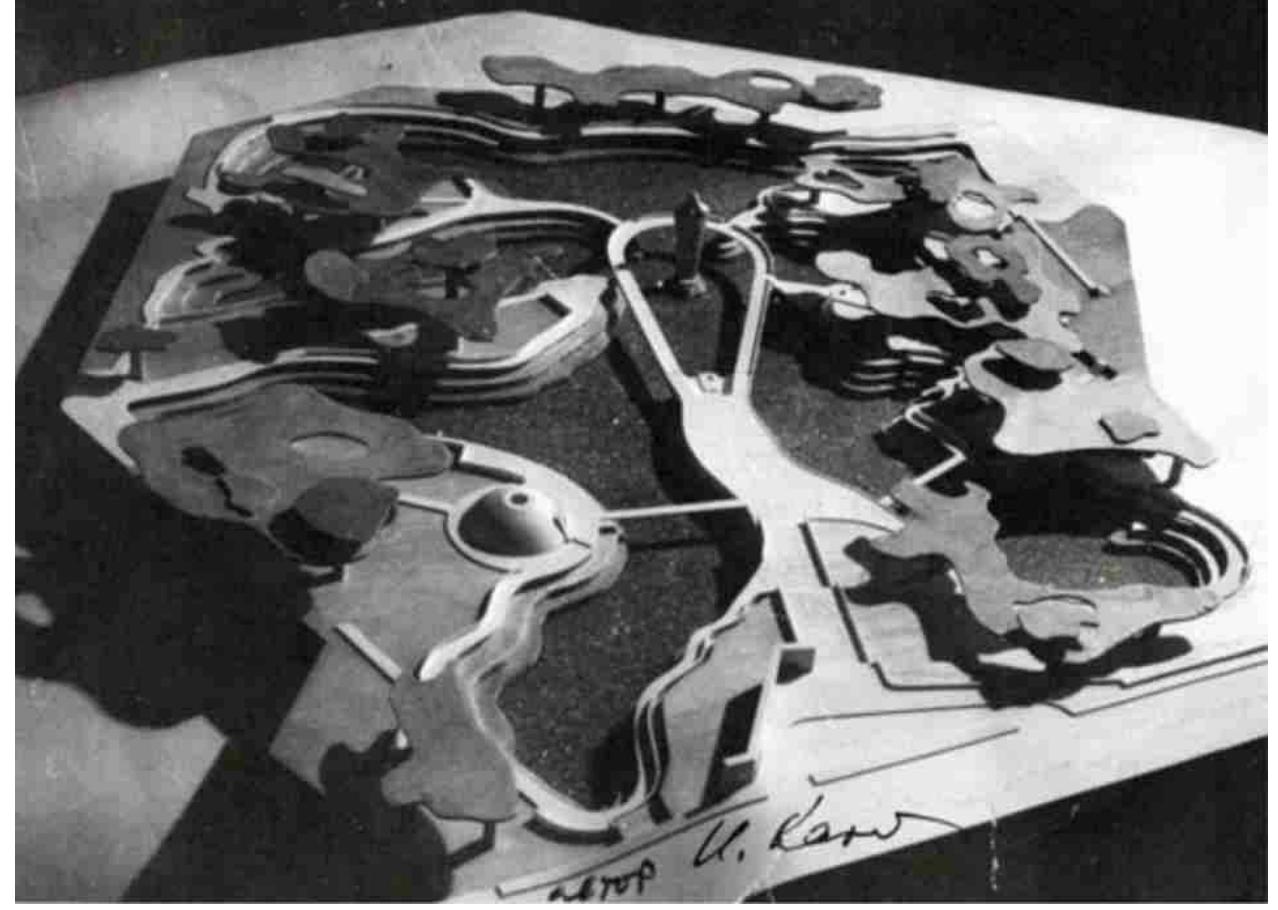 Monument model by iosif karakis from 1965 competition.