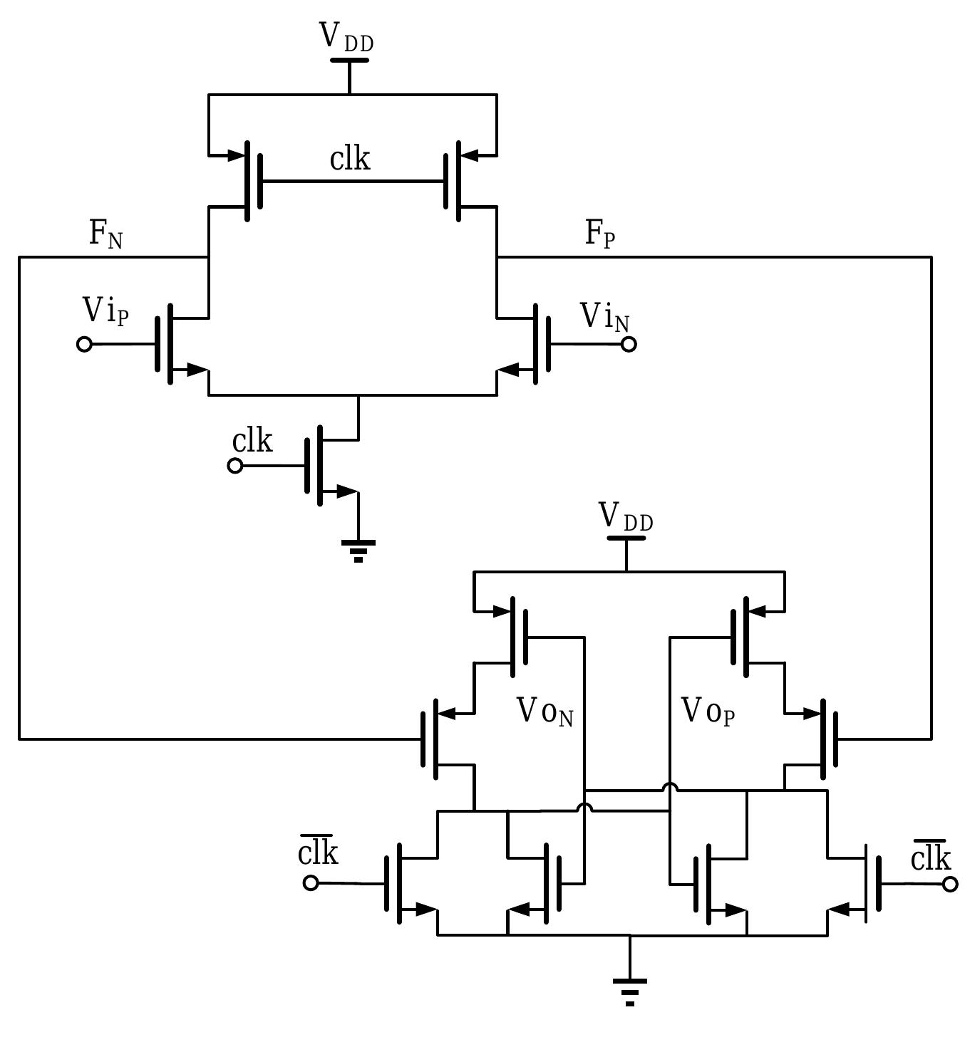 The first stage is a voltage amplifier and the second stage
