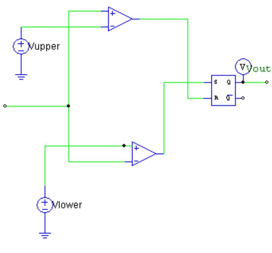 21: hysteresis relay model in psim. hysteresis block is