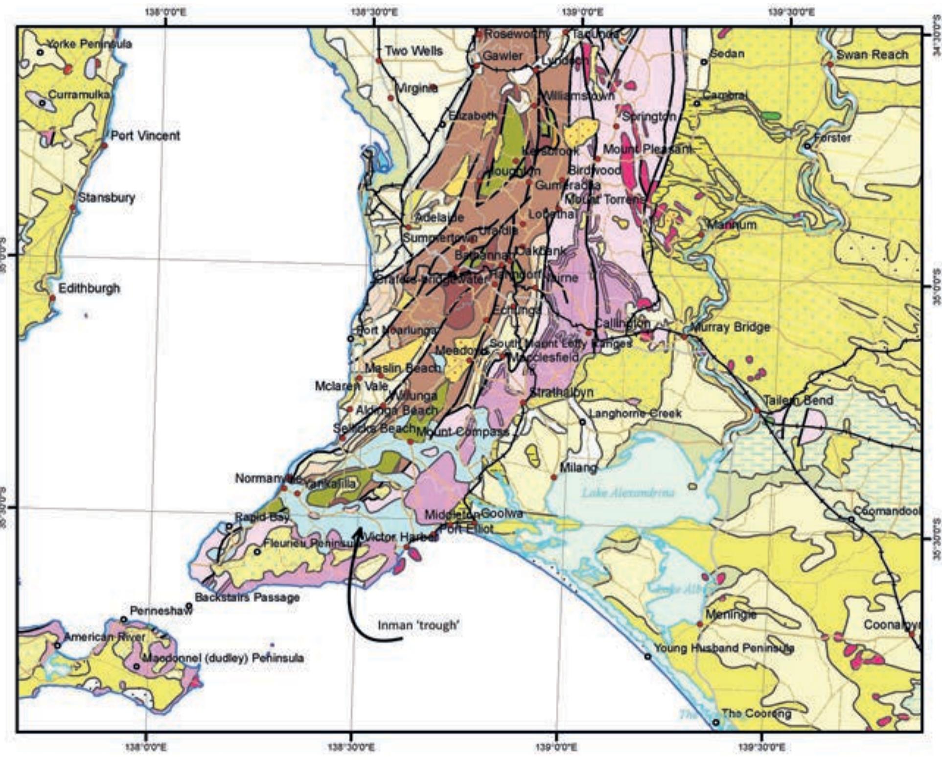 Figure 5 - from The geology and landforms of the Inman River