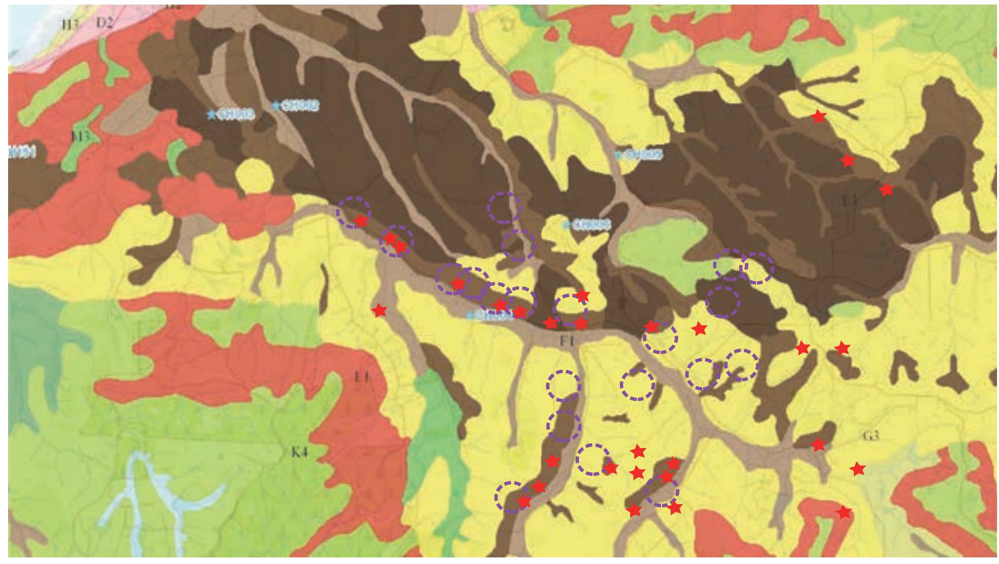 9. composite map (soil map layered over cadastral data)