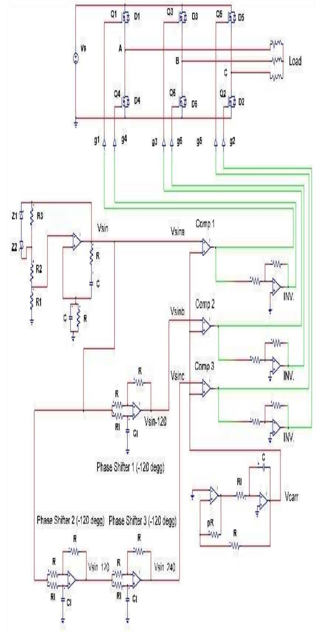 All the components of analog control circuit are wired as