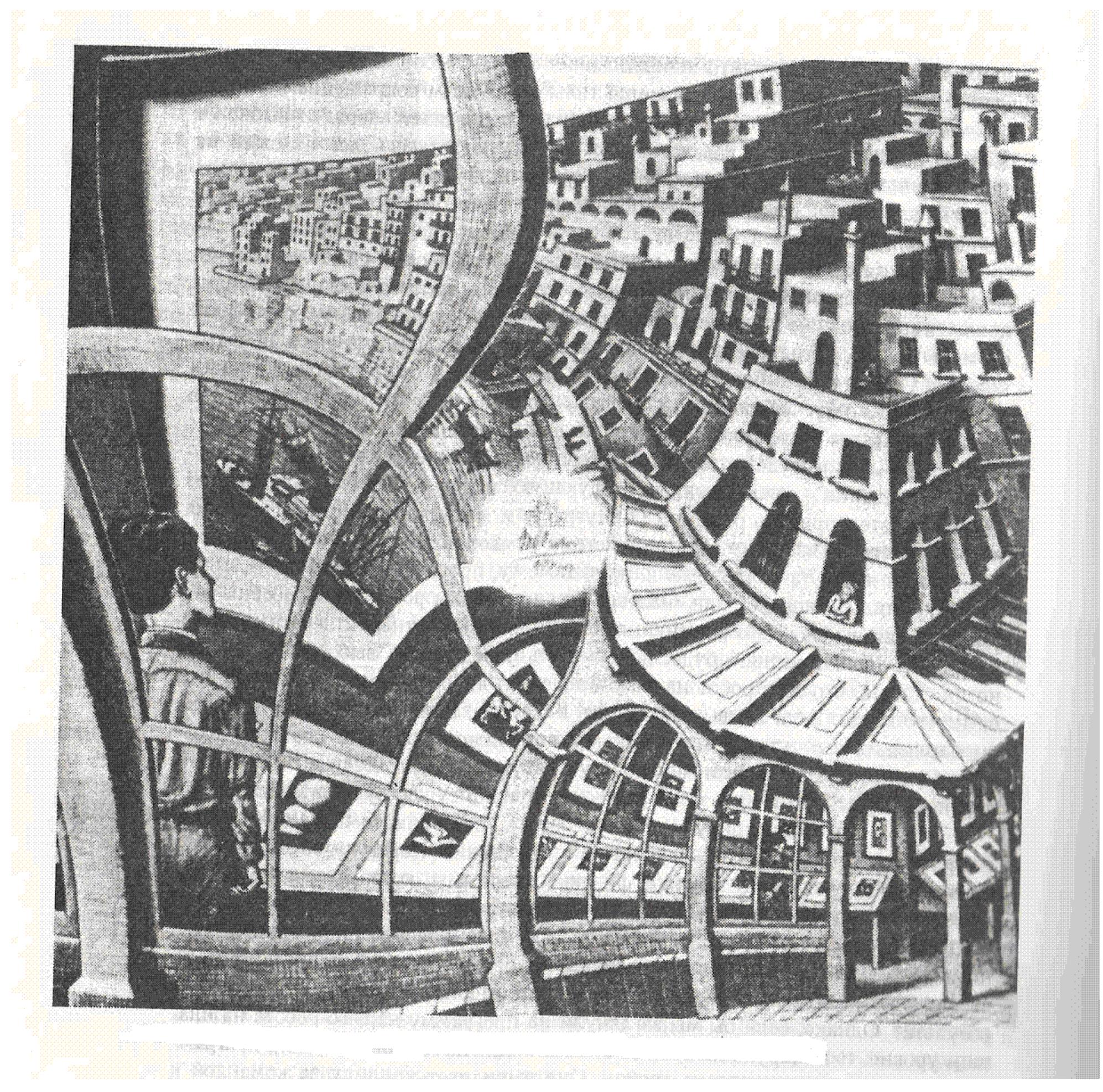 “picture gallery” escher m.k. (lithography 1956) extremely