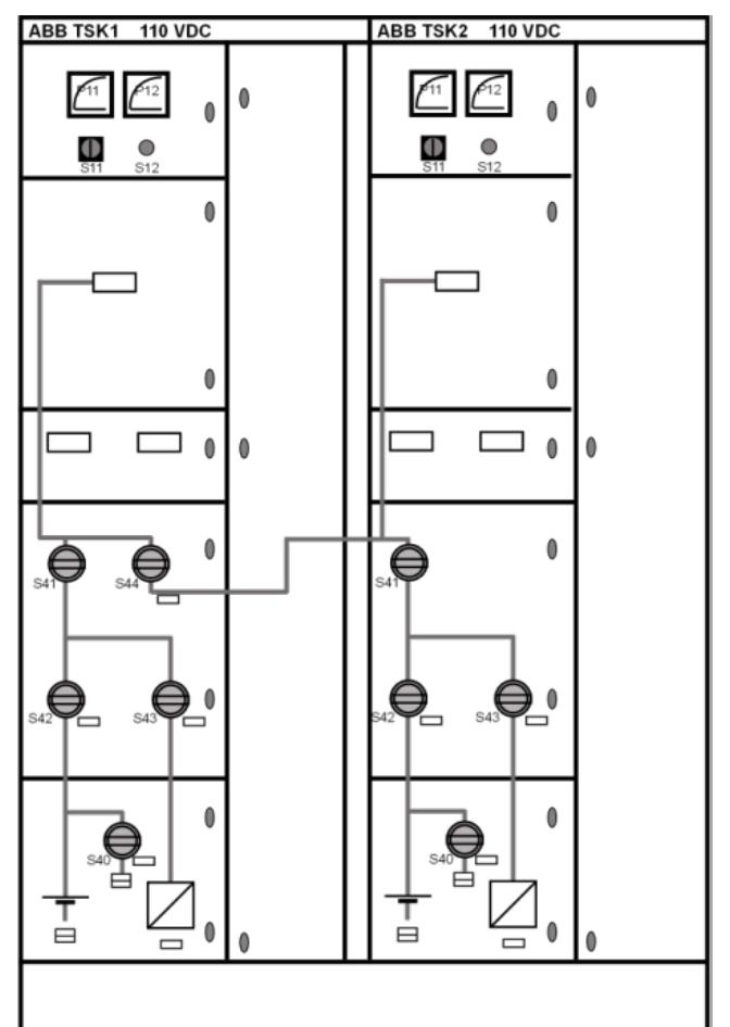 131: typical dc-switchgear layout for doubled system