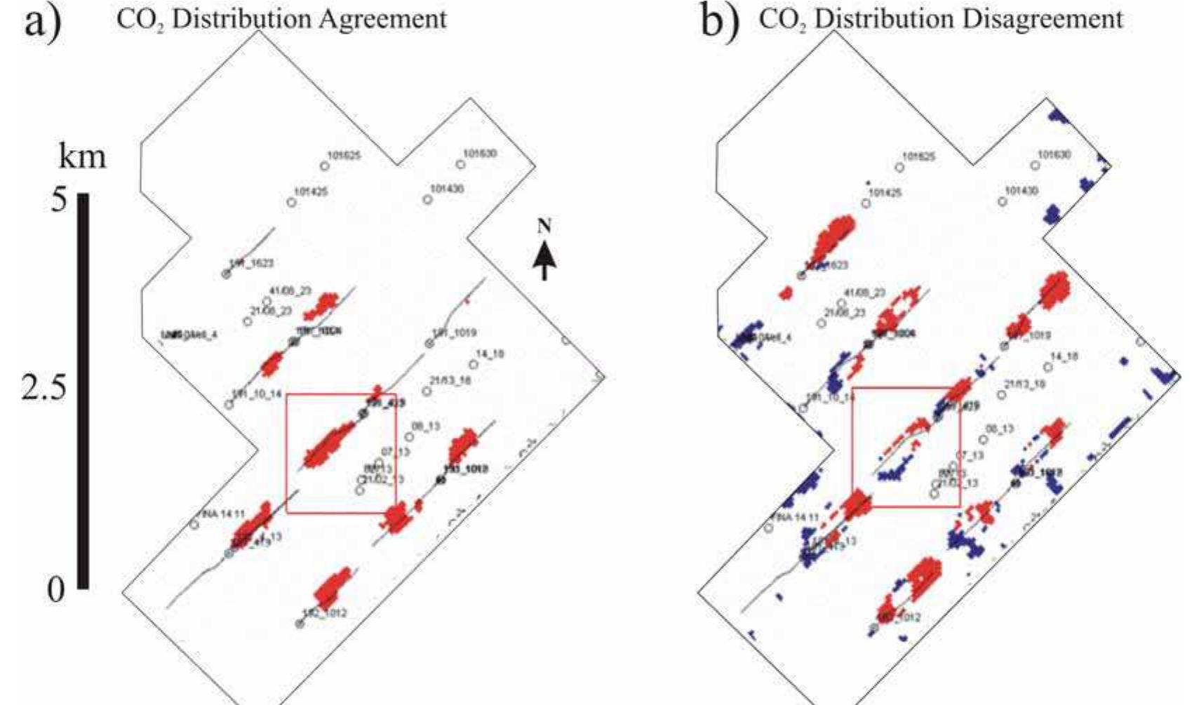 78: comparison maps of the seismic and simulator gas