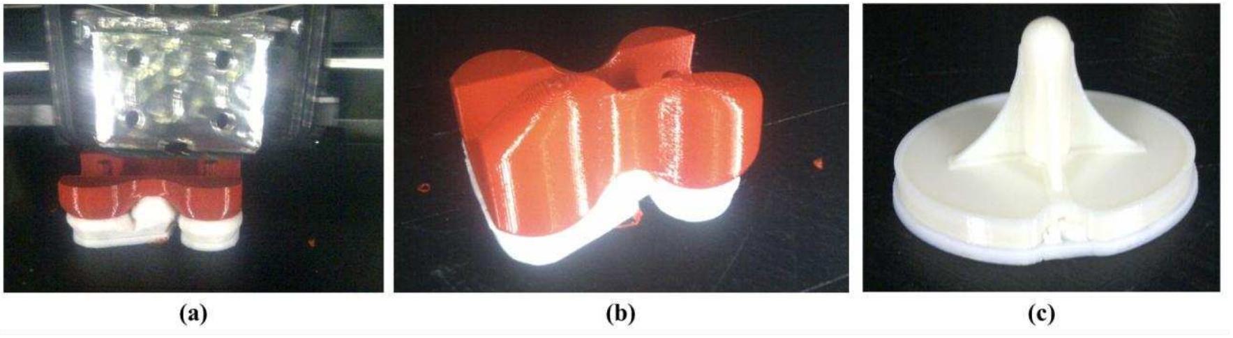 Pattern; (a) fdm process; (b) femoral; (c) tibia stem