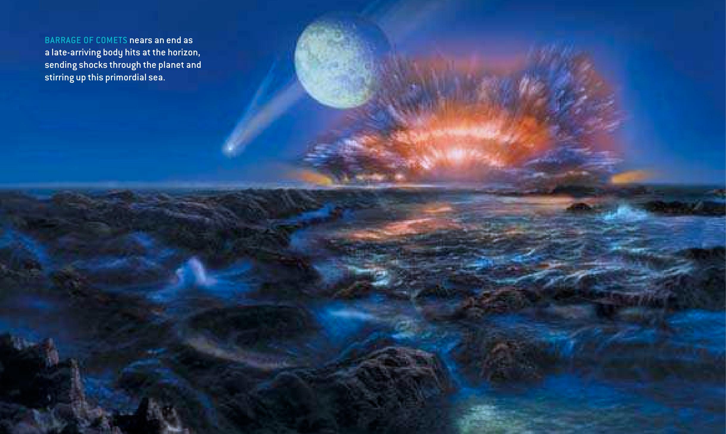 The mantle of earth—the region between the crust and