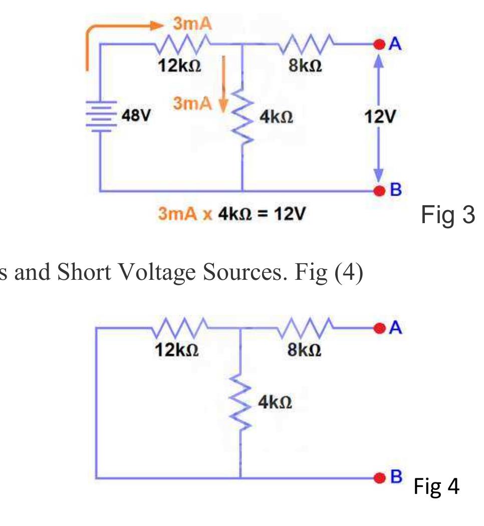 Step 4. calculate /measure the open circuit resistance. this